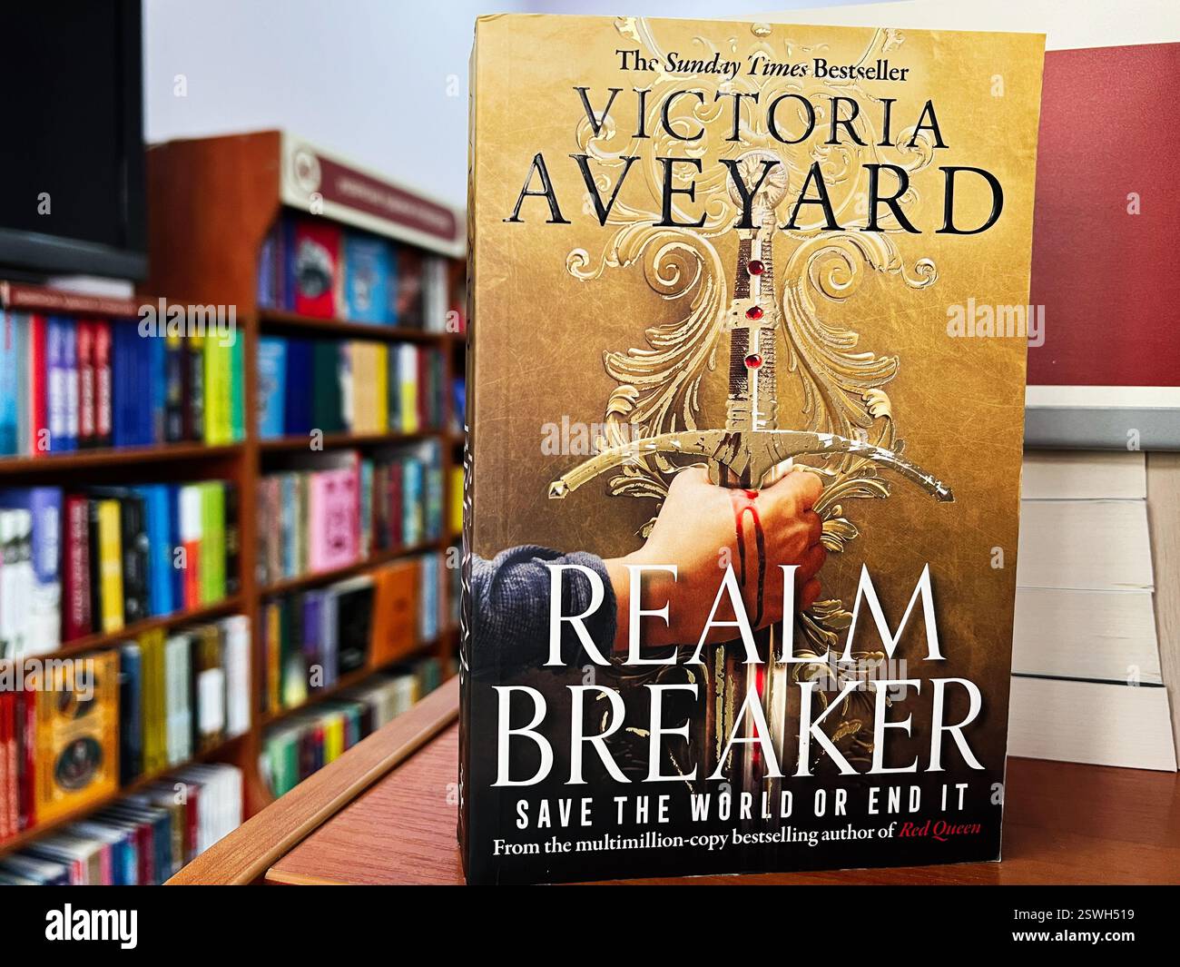 Lviv, Ukraine - February 20, 2025: Book cover of Realm Breaker by ...