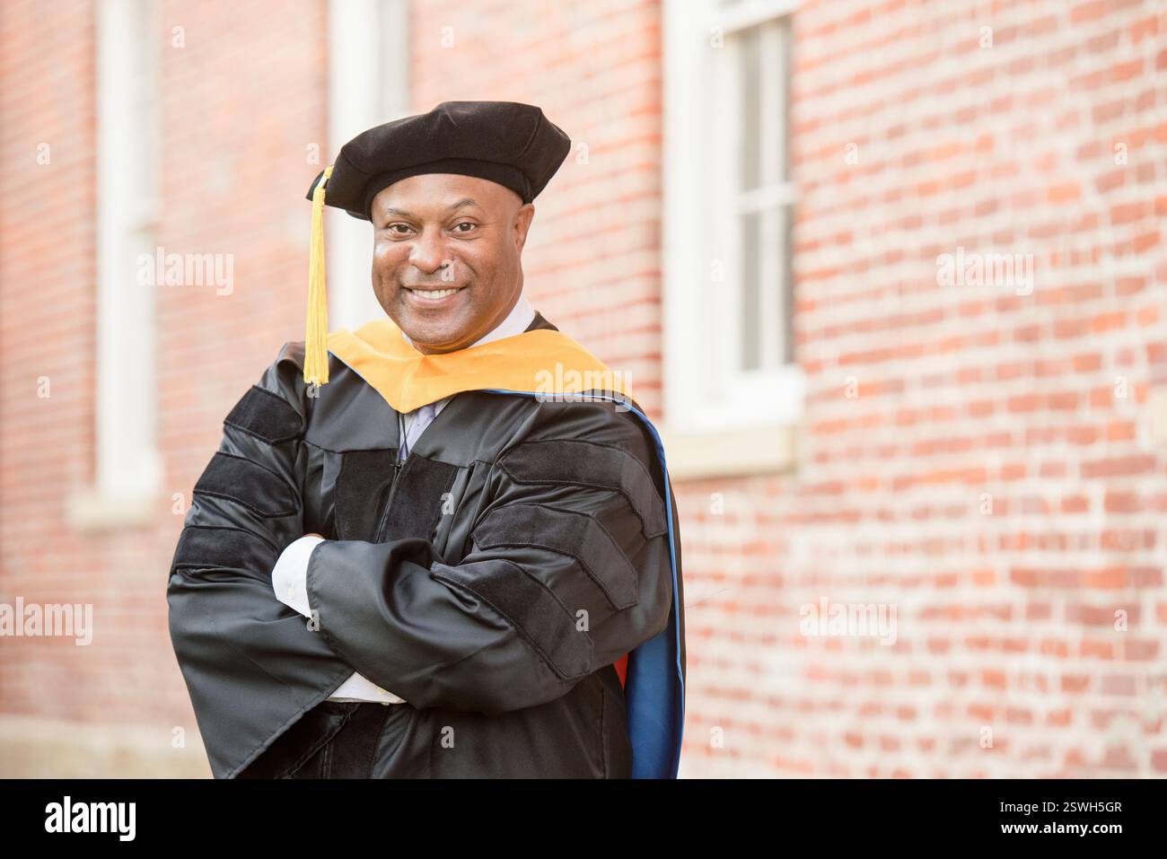 African american student confidently standing hi-res stock photography ...