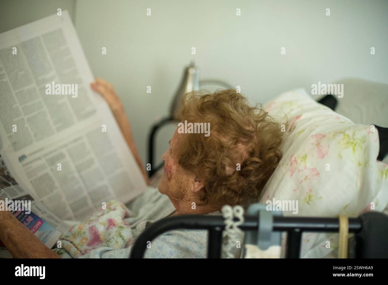 A bedridden patient is home Stock Photo - Alamy