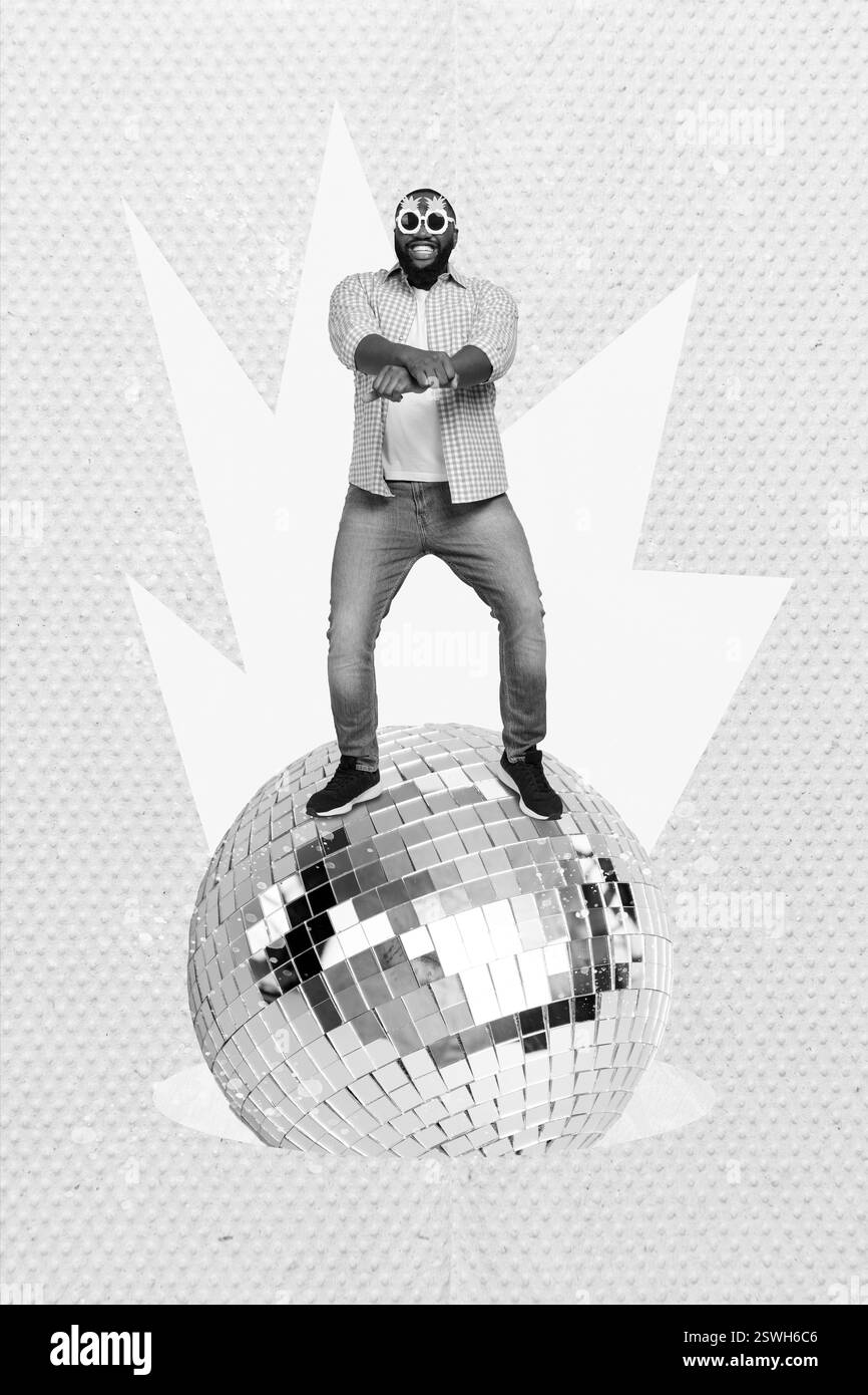 Contemporary art collage big Black and White Stock Photos & Images - Alamy