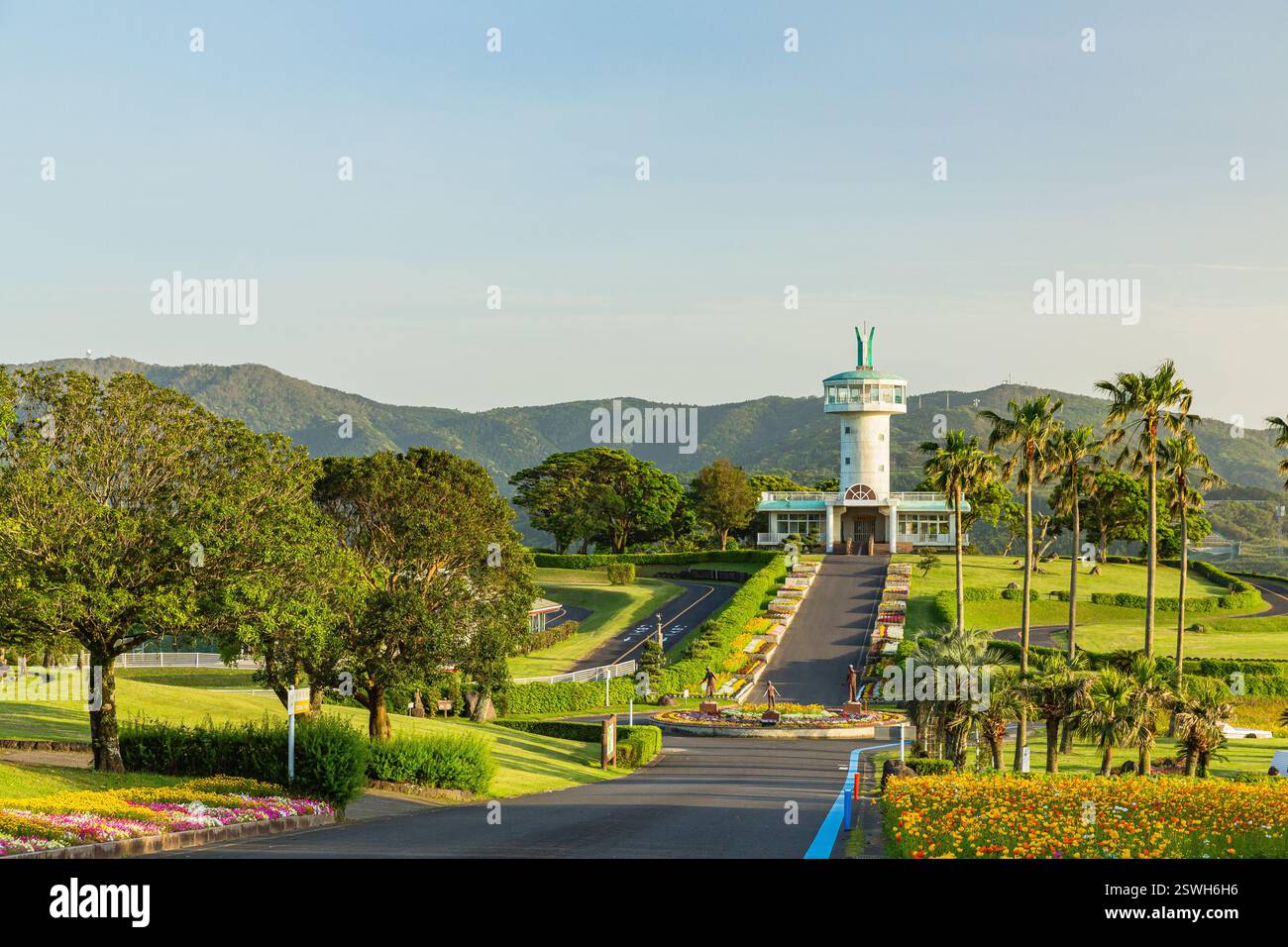 Observatory of Kirishimagaoka Park, Kanoya City, Kagoshima Prefecture ...