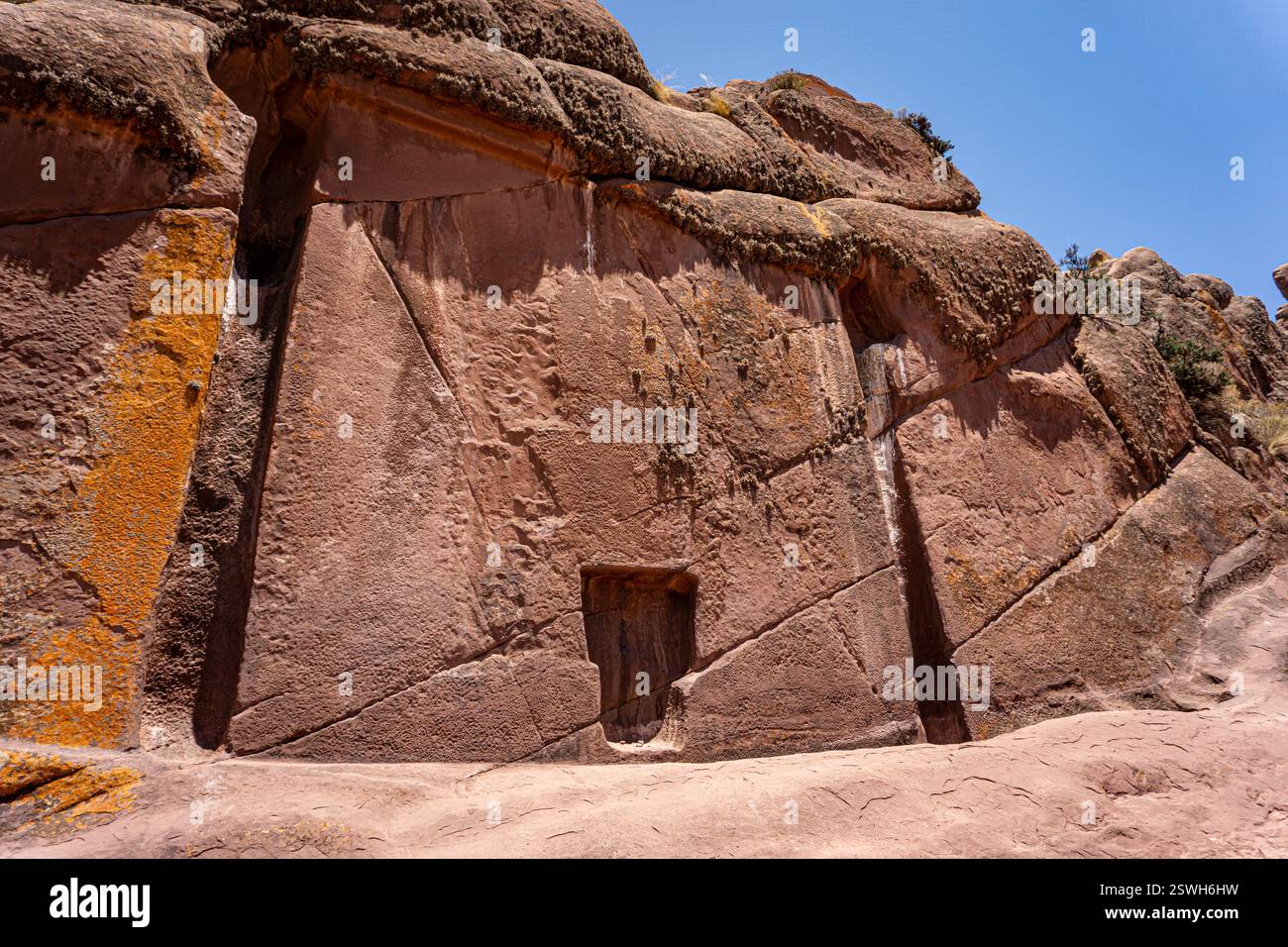 Pre-Inca Aramu Muru Willka Uta Stone Gate in Puno Peru Andean Sacred ...
