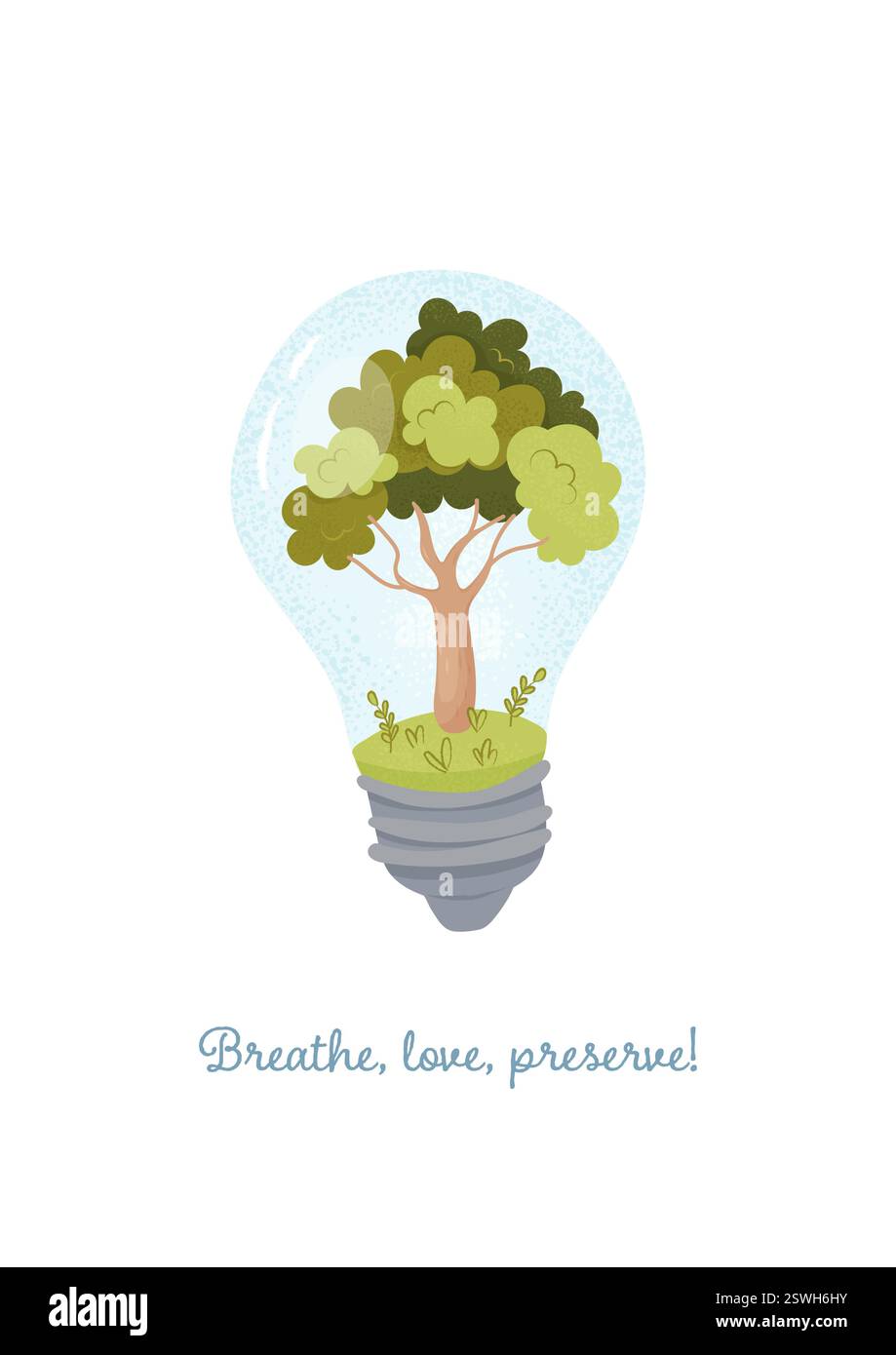 Tree in a Light Bulb - Green Energy Concept Stock Vector Image & Art ...