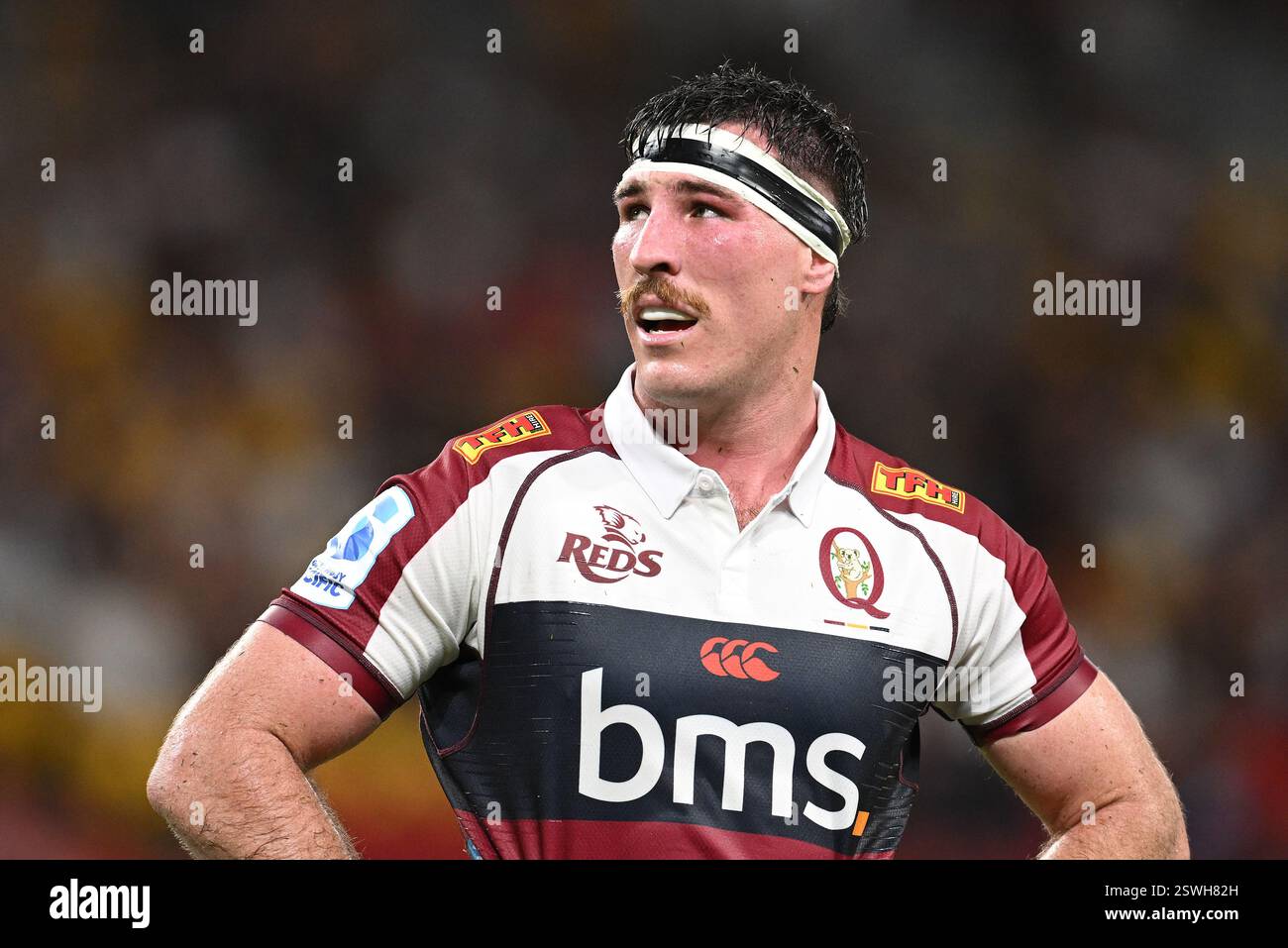Ryan Smith of the Reds during the Super Rugby Pacific Round 2 match ...