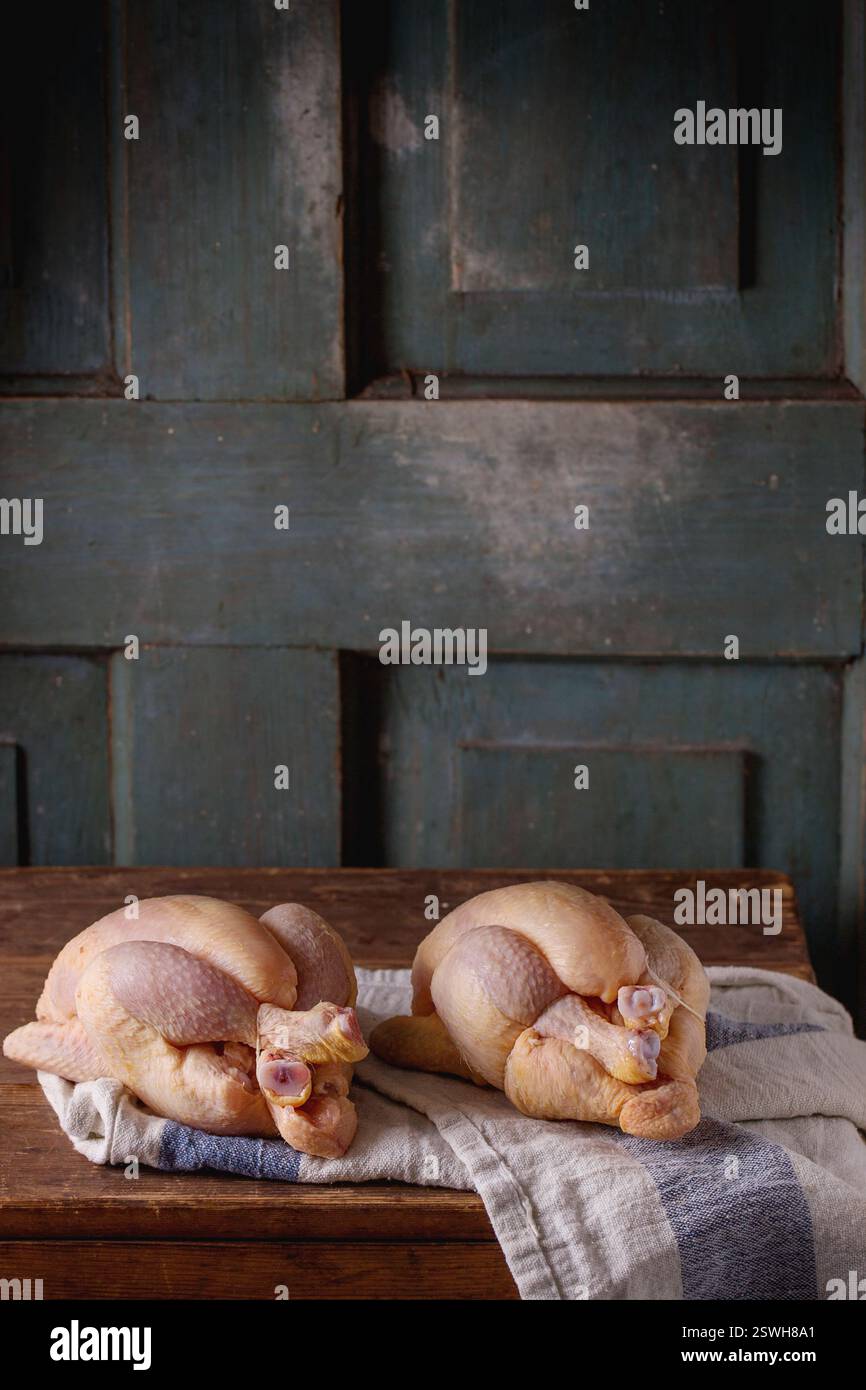 Two Raw Chicken Stock Photo - Alamy