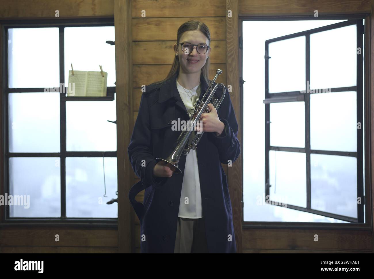 Hamburg, Germany. 21st Feb, 2025. Neele Fokken, the new tower keeper at ...