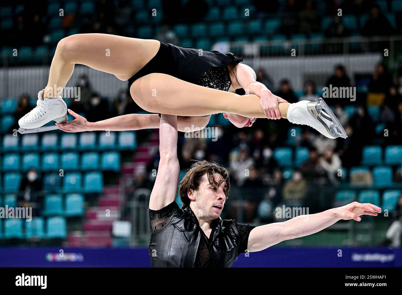 Kelly Ann LAURIN & Loucas ETHIER (CAN), during Pairs Free Skating, at ...