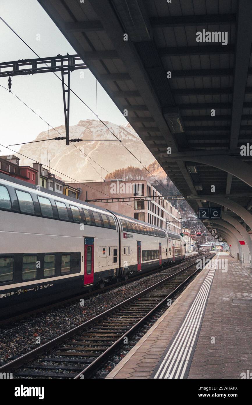 Swiss Winter Travel Stock Photo - Alamy