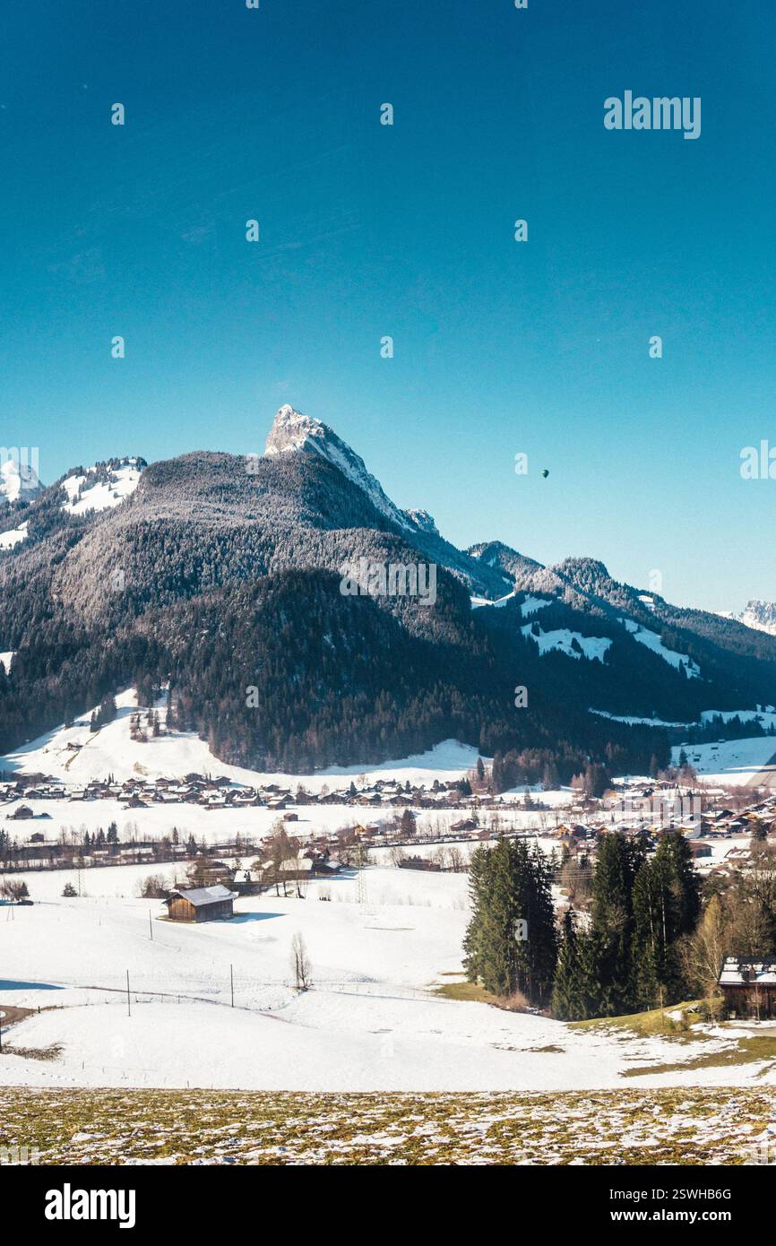 Swiss Winter Travel Stock Photo - Alamy
