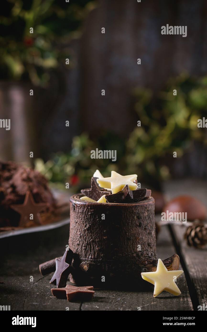 Decorative Chocolate stars Stock Photo - Alamy