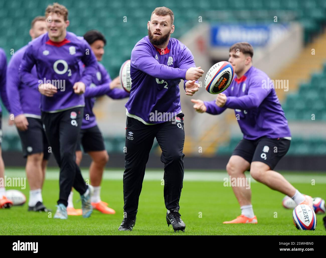 England's Luke Cowan-Dickie during a training session at the Allianz ...