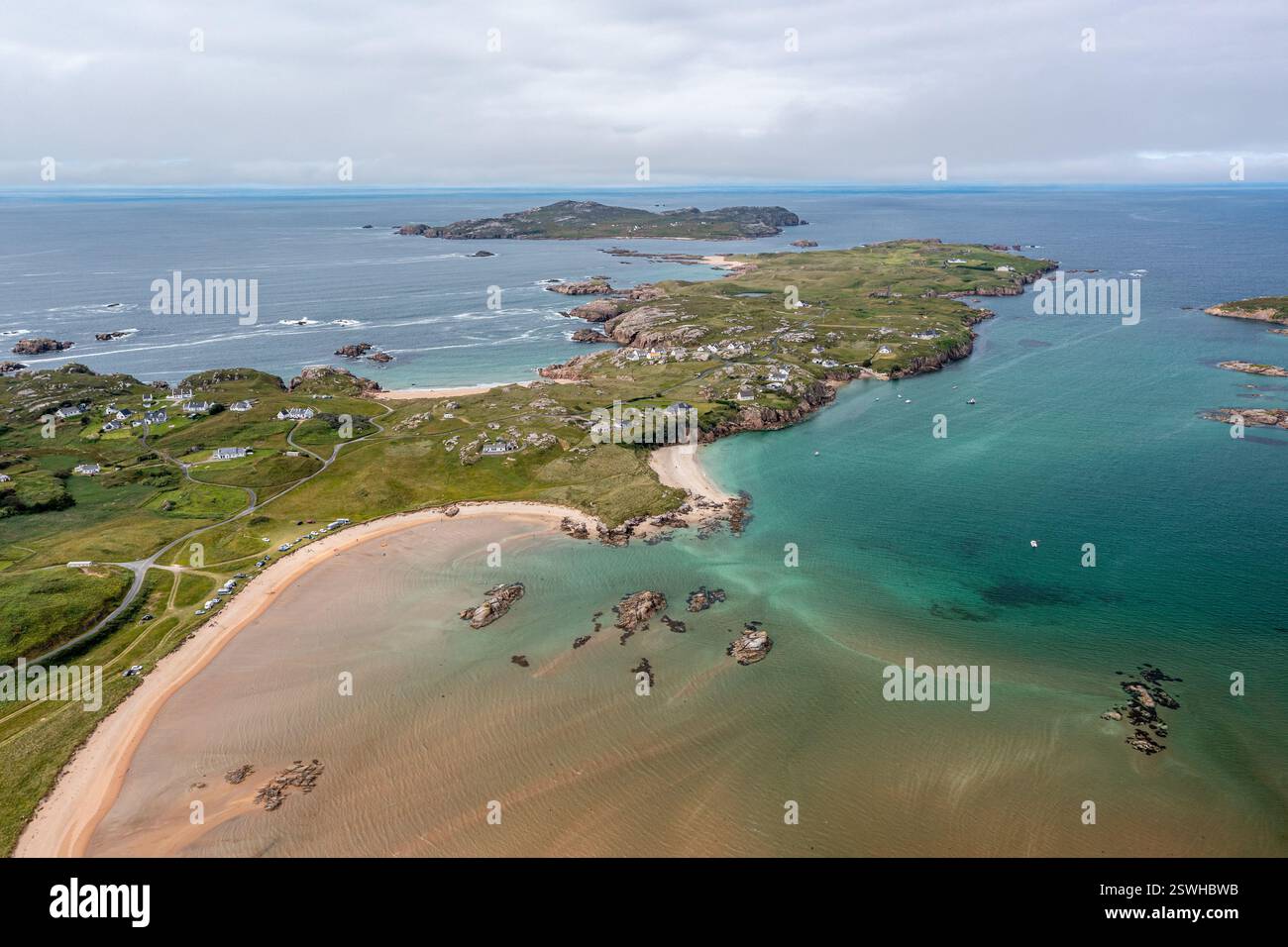 Aerial View of Cruit Island, County Donegal, Ireland Stock Photo - Alamy