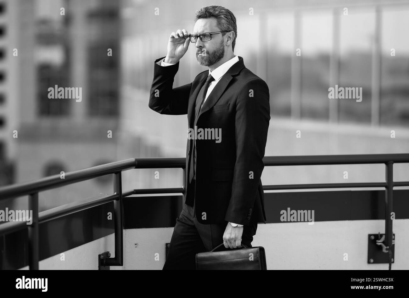 Business man outdoor portrait. Business success of businessman ...