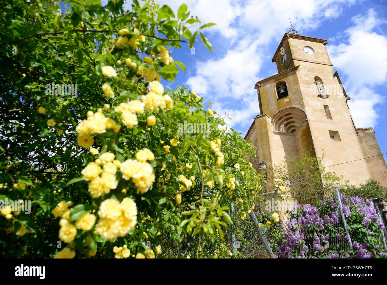 Church of Alarilla, Guadalajara, Spain Stock Photo - Alamy