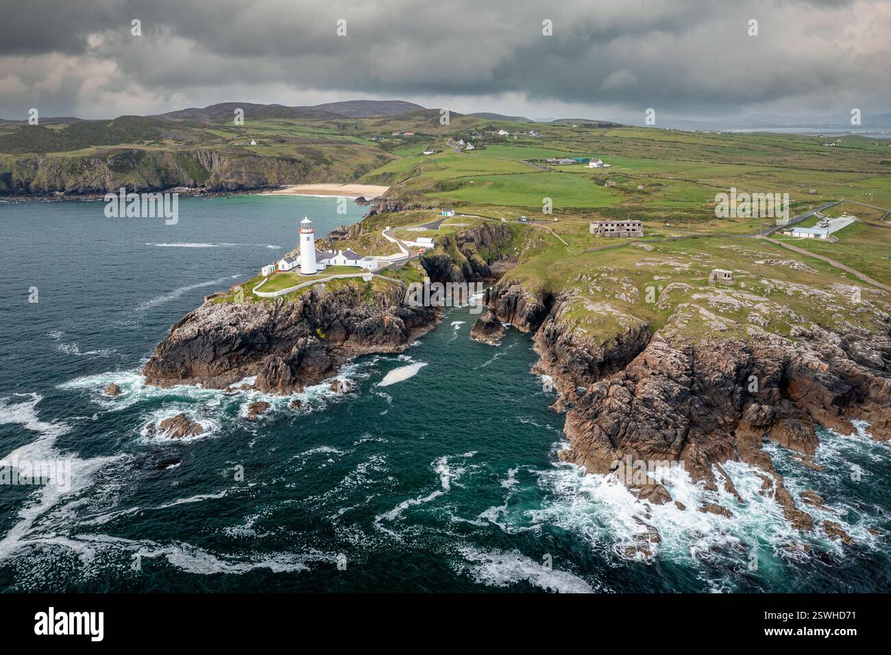 Aerial View of Fanad Lighthouse County Donegal, Ireland Stock Photo - Alamy