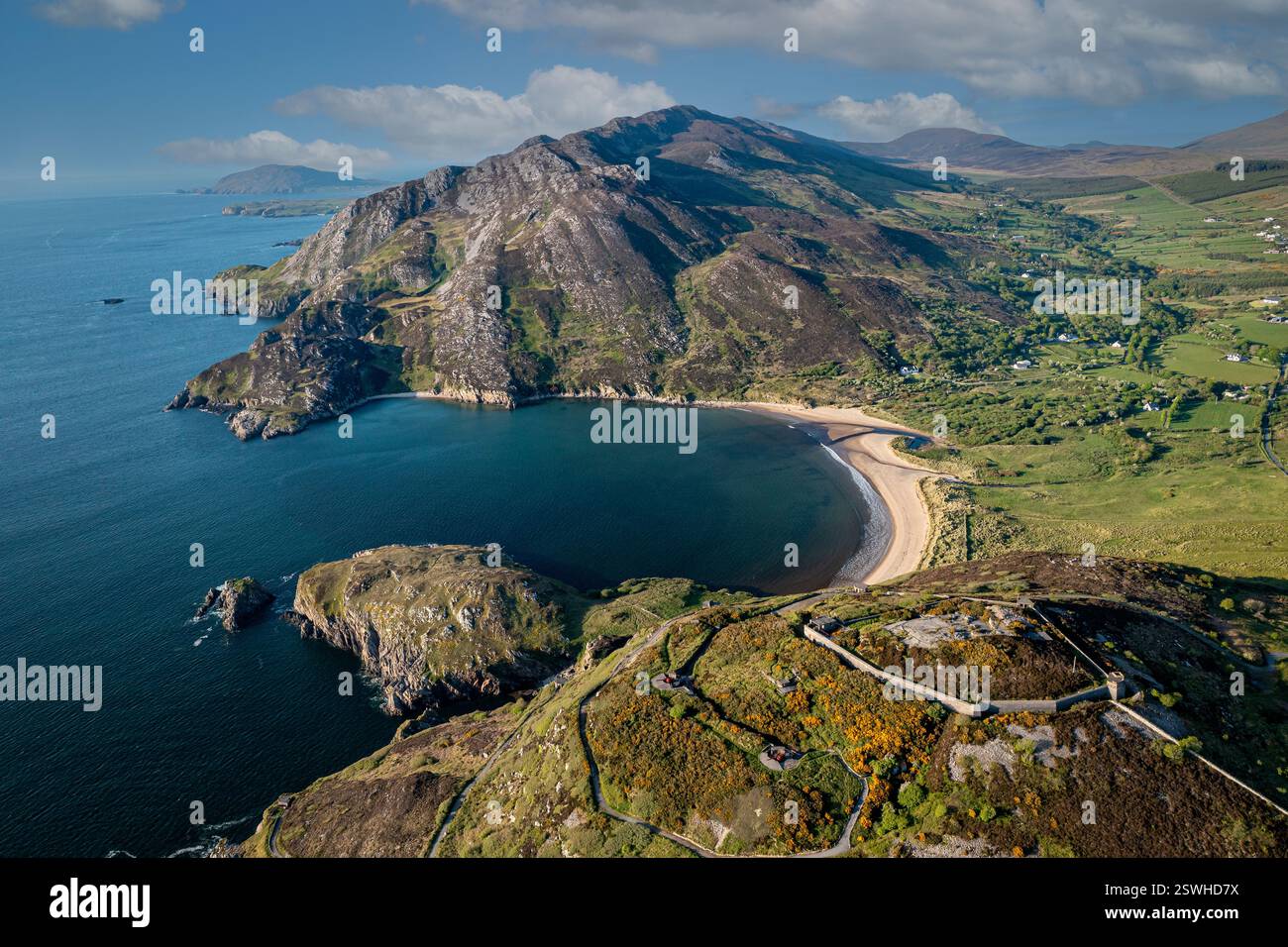 Aerial view fort dunree inishowen hi-res stock photography and images ...