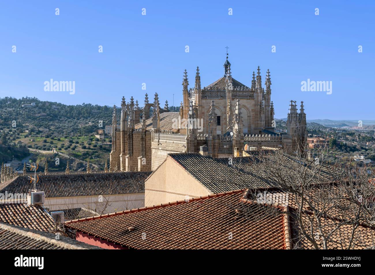 The Monastery of Saint John of the Monarchs rises high above the ...