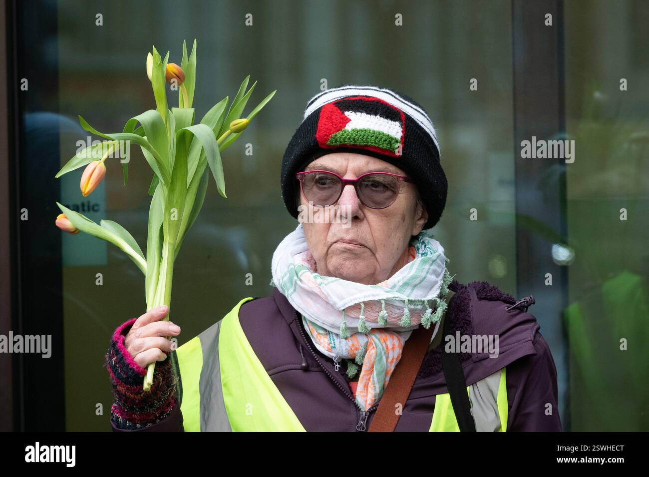 London, UK. 21 February, 2025. Supporters of Ben Jamal, Director of the ...