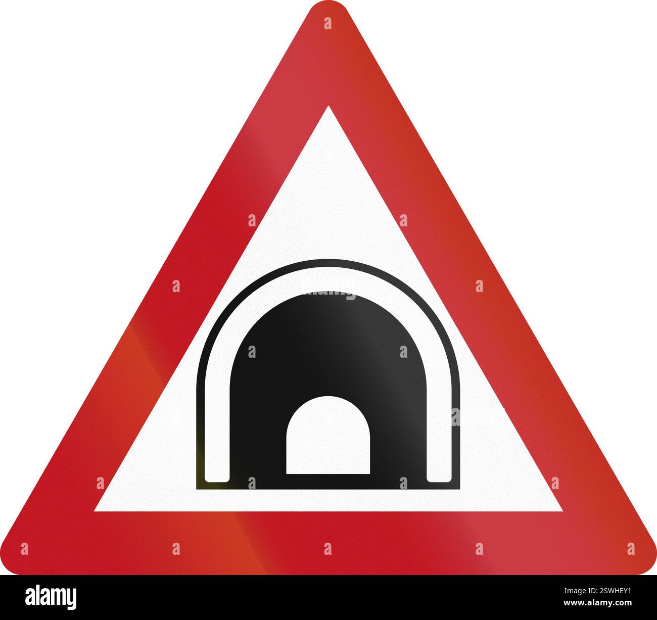 Road warning sign in Israel - Tunnel ahead Stock Photo - Alamy