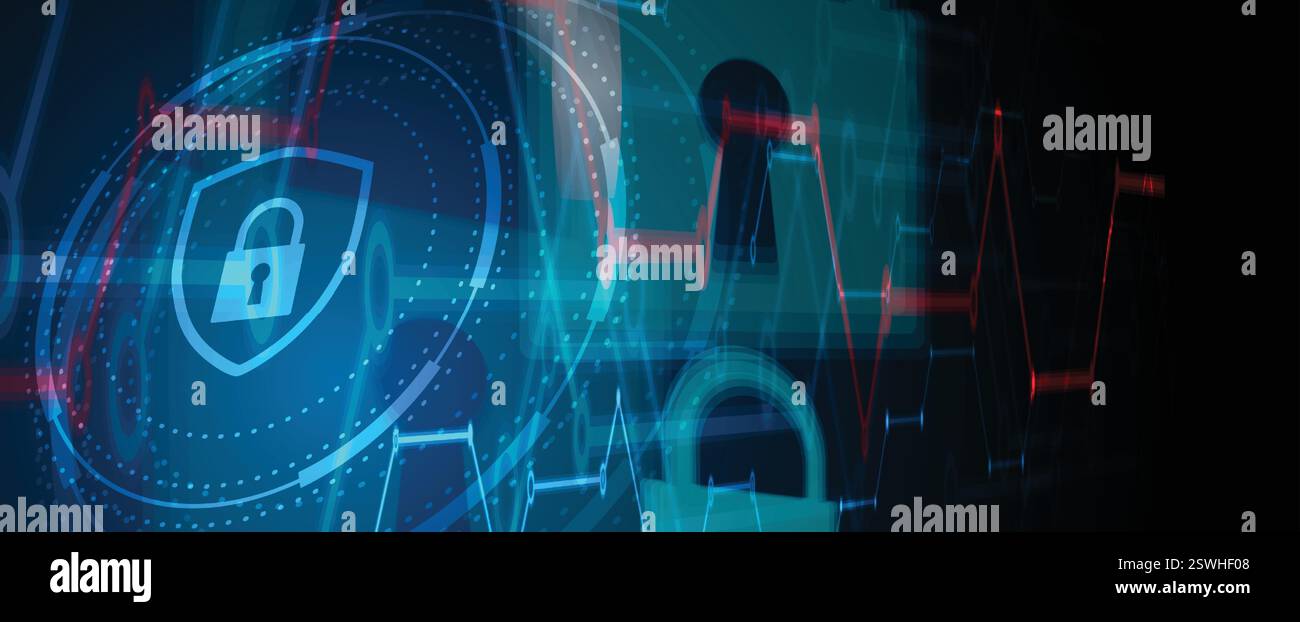 Cyber security effective technology protection Stock Vector Image & Art ...