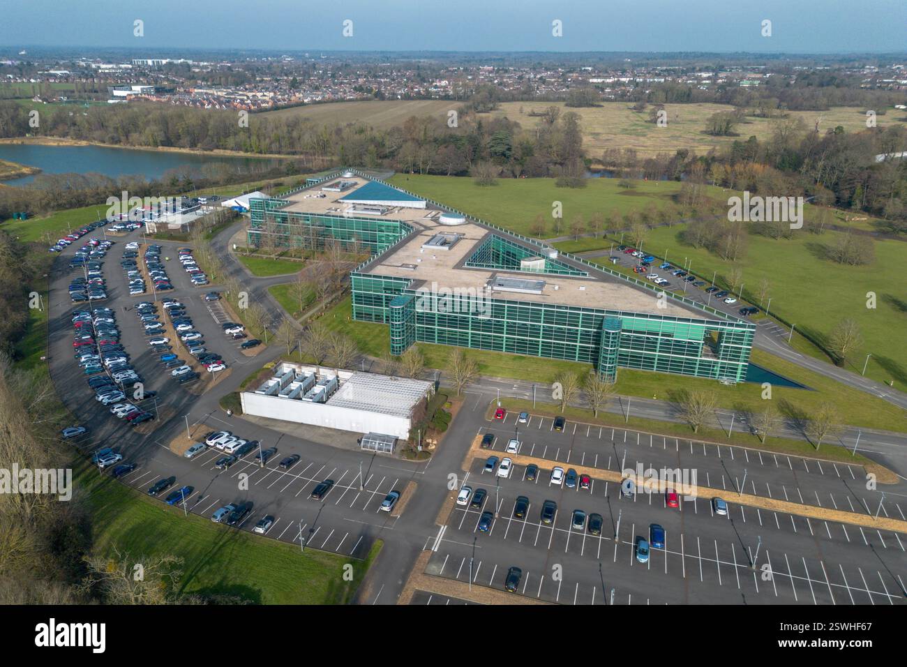 Aerial view of the Botanica Ditton Park, Datchet, UK Stock Photo - Alamy