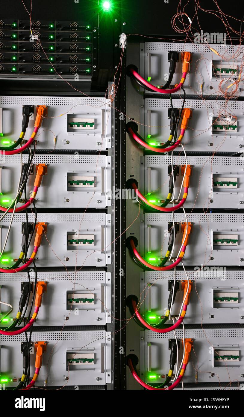 Supercomputer working with green energy and advanced technology ...