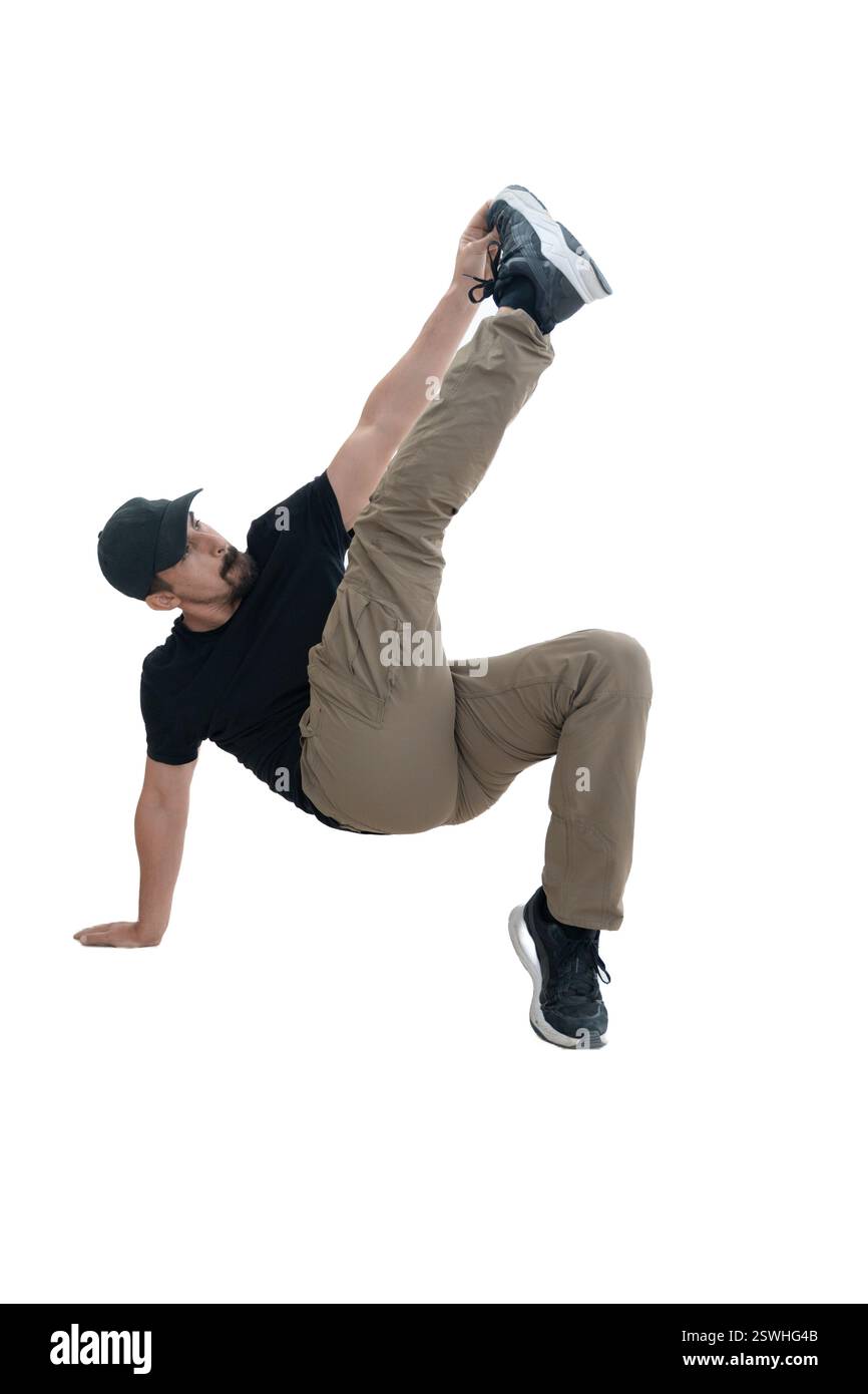 Dynamic Dance Pose that Captures Stylish Movement with Energy and ...