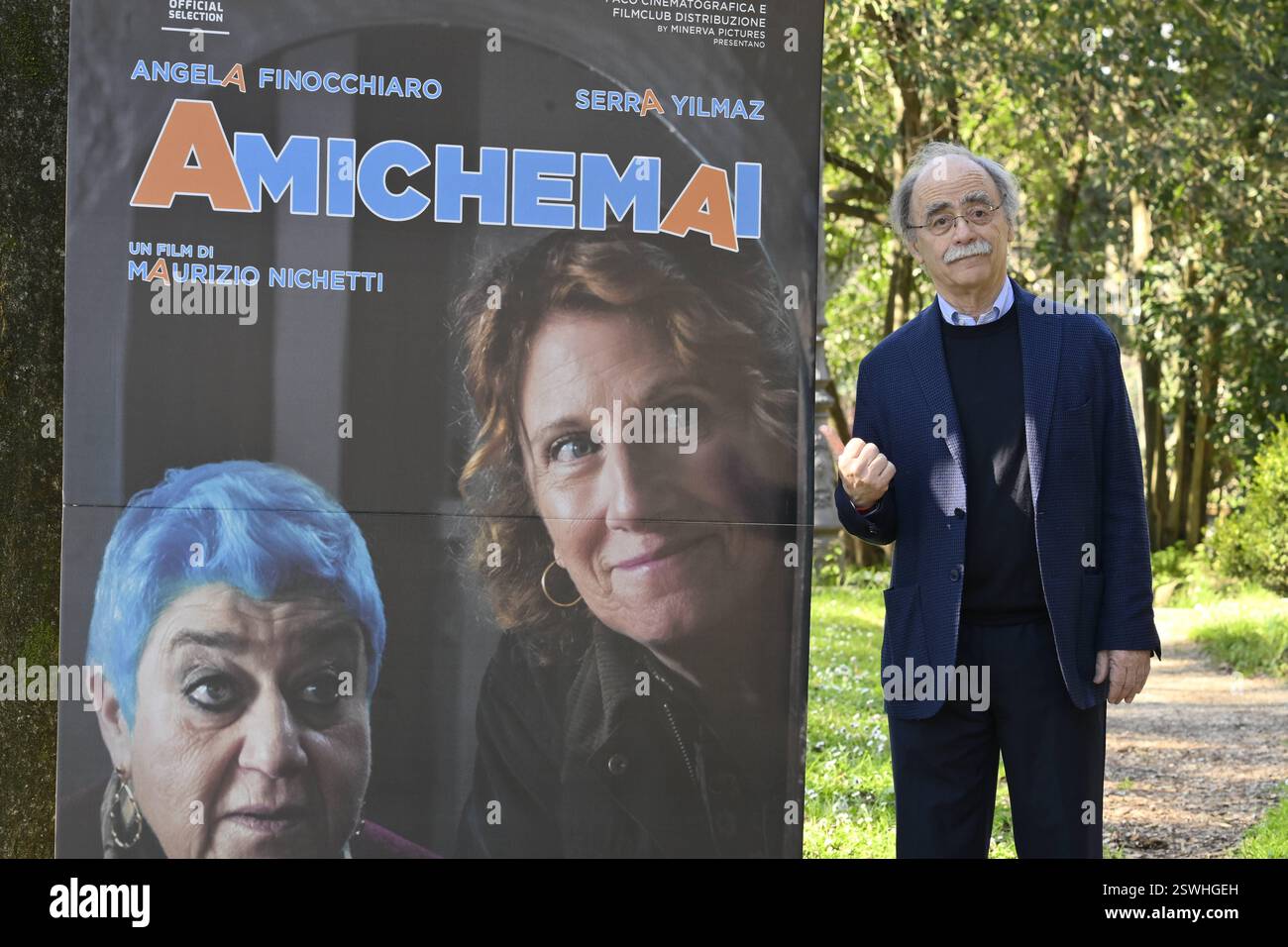 Rome: Casa del cinema. Photocall film Amiche Mai. In the photo ...