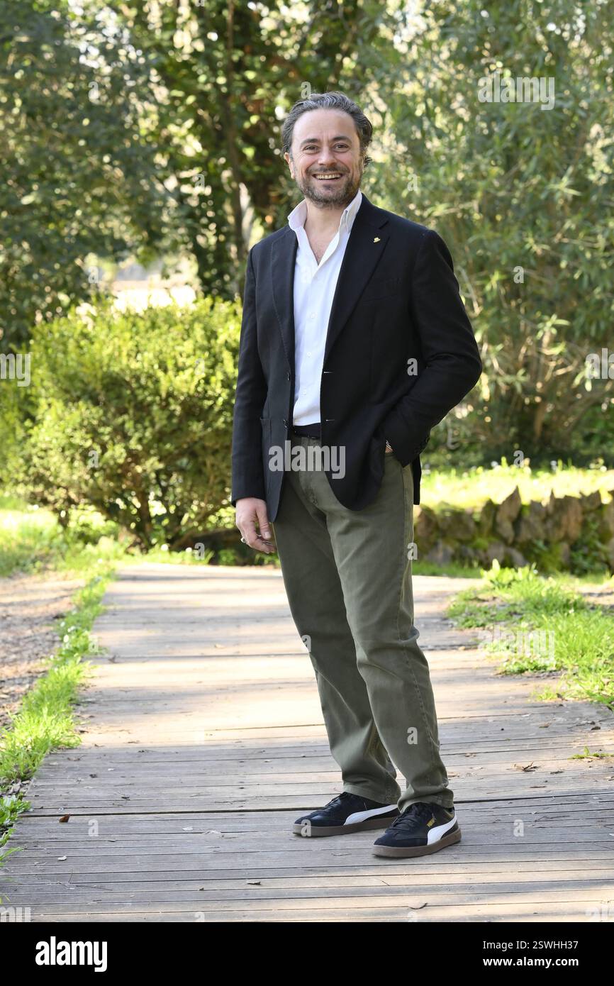Rome: Casa del cinema. Photocall film Amiche Mai. In the photo: Luca ...