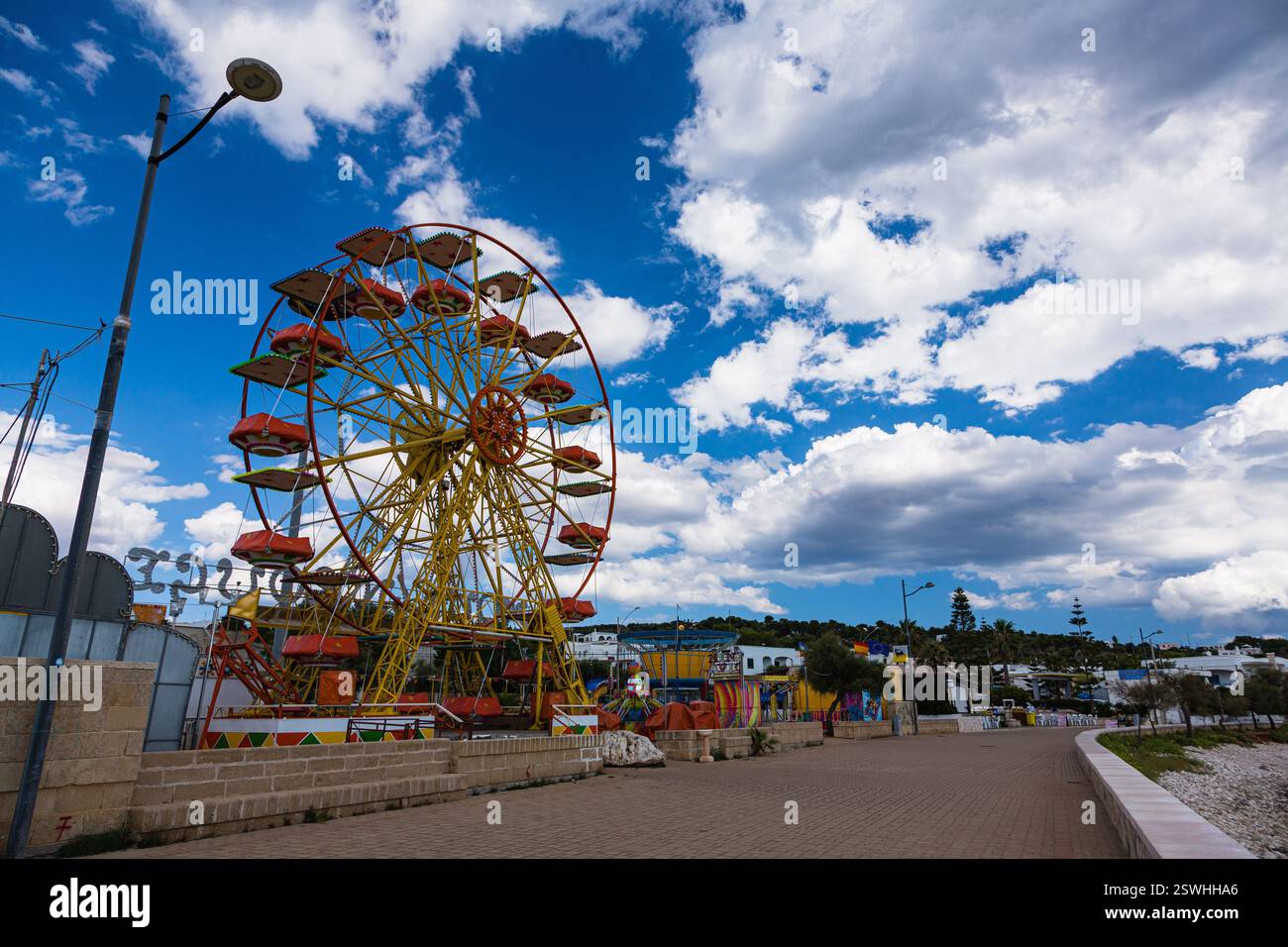 Amusement park in Torre Vado, Italy Stock Photo - Alamy