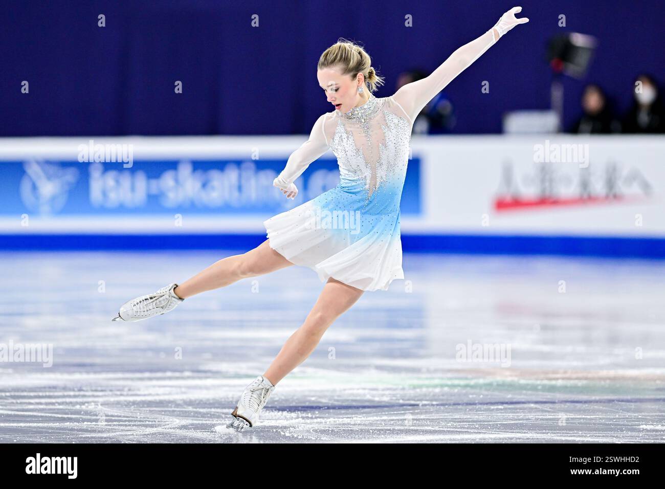 Maria CHERNYSHOVA (AUS), during Women Short Program, at the ISU Four ...