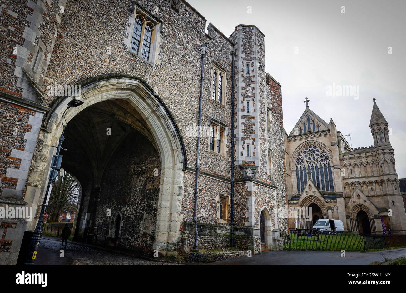 the Great Gateway of the monastery of St Albans, Built in The 14th ...