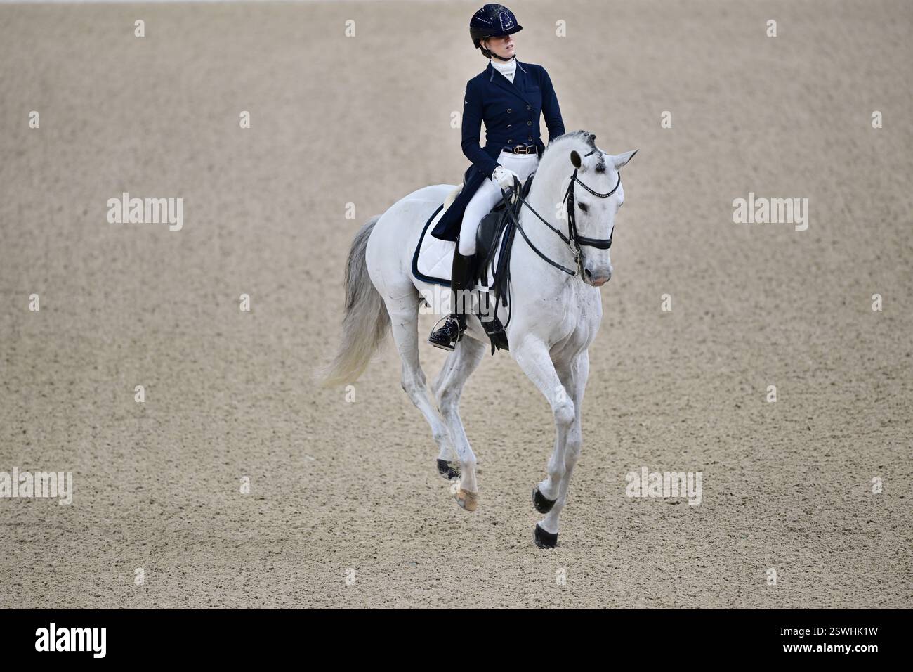 GOTHENBURG, SWEDEN 20250221Alexa Fairchild, Belgium, with the horse ...
