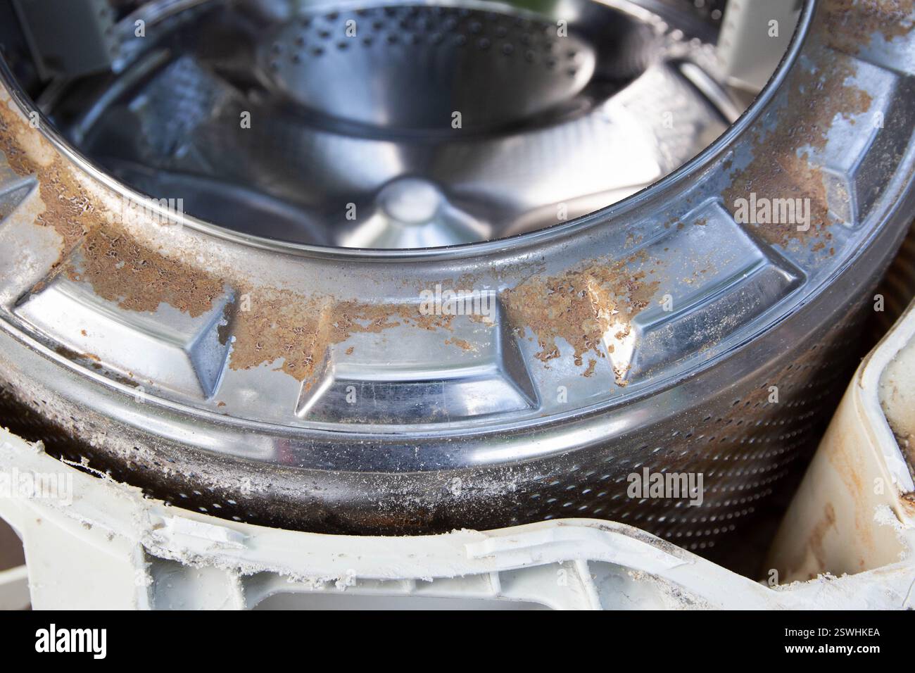 Disassembling the washing machine drum to replace the cross. Washing ...