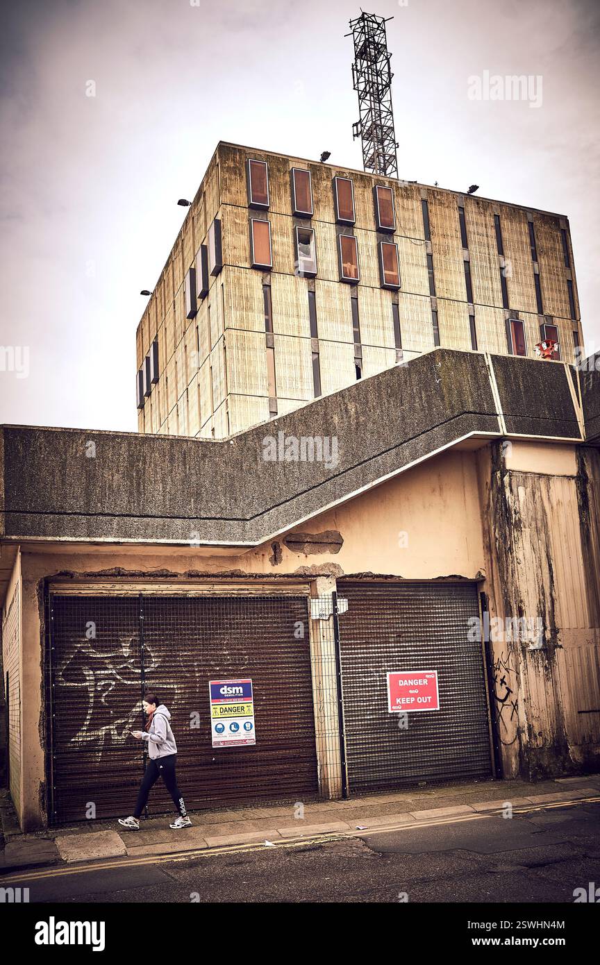 The old Blackpool central police station ready for demolition Stock ...