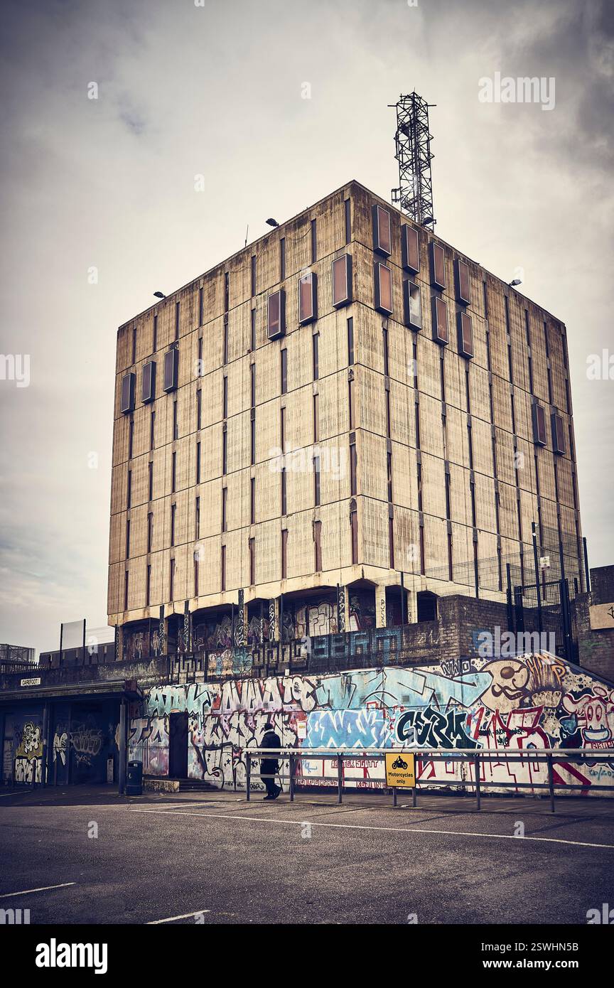 The old Blackpool central police station ready for demolition Stock ...