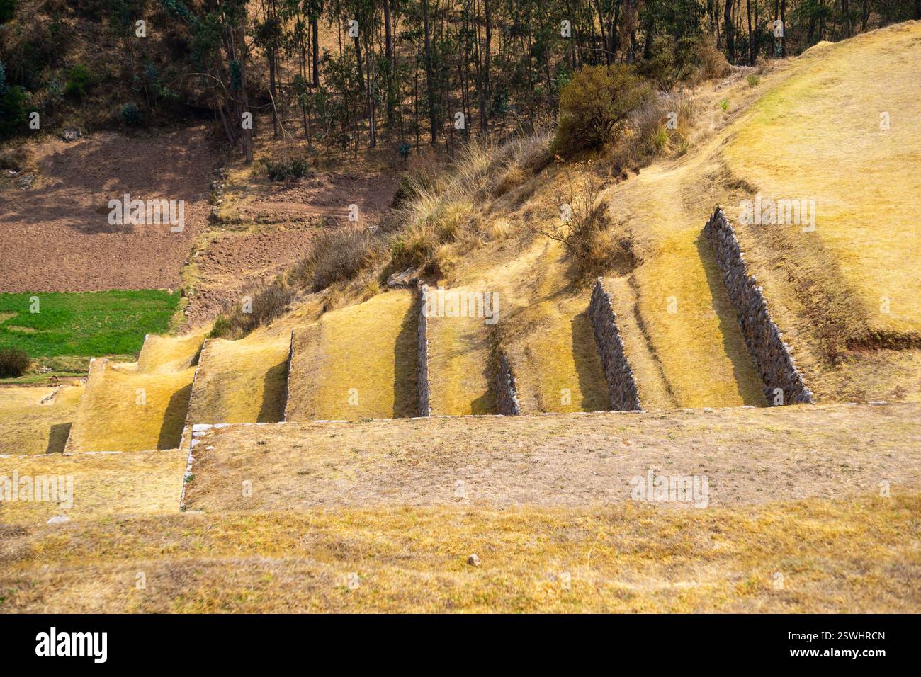 Historical farming terraces of Chinchero Peru showcasing impressive ...
