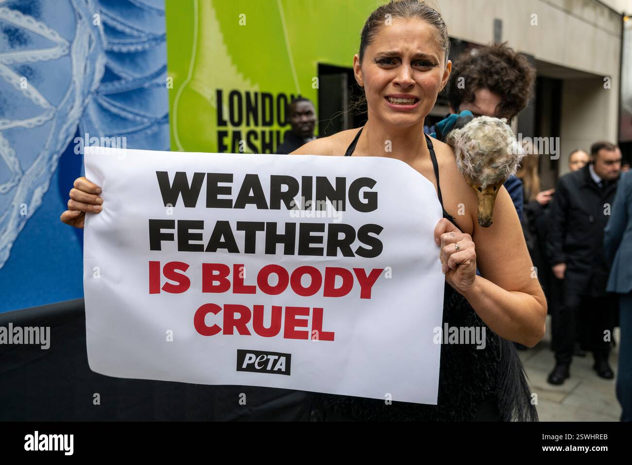 London, UK. 21 February 2025. Activists from PETA (People for the ...