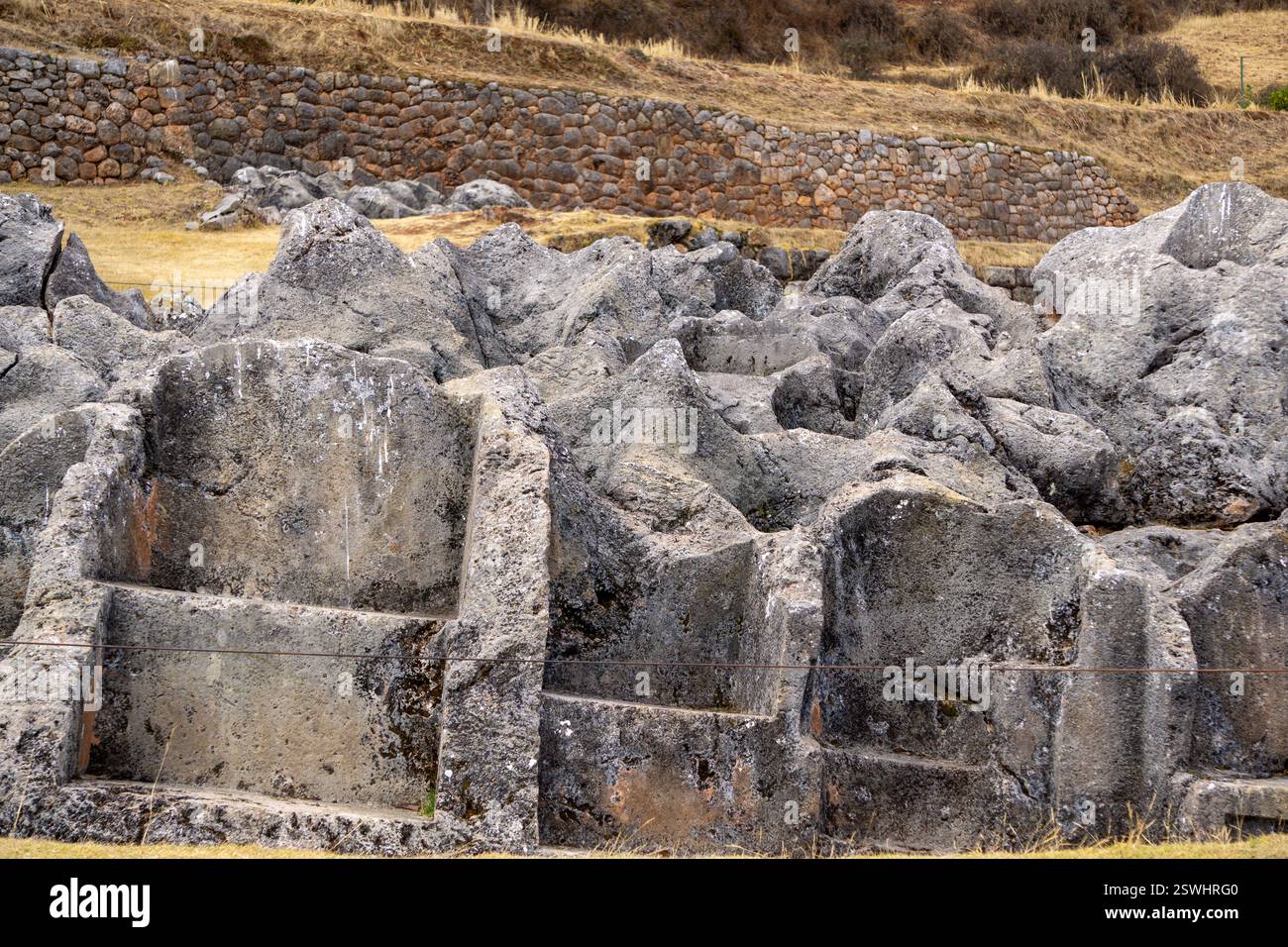 Remarkable Inca rock formations in Chinchero Peru a testament to ...
