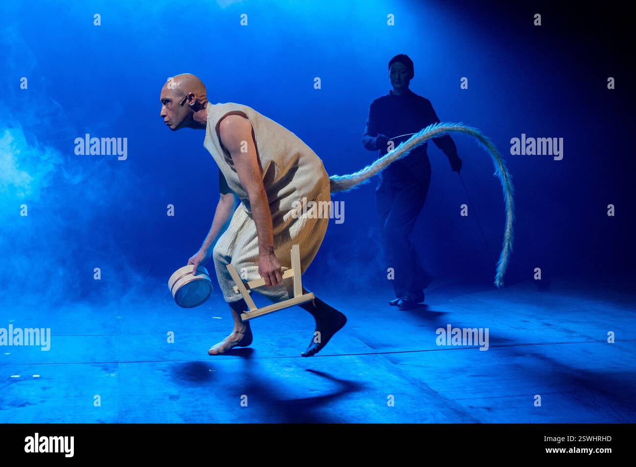 Scottish actor, Sandy Grierson, as the eponymous Shinagawa Monkey with ...