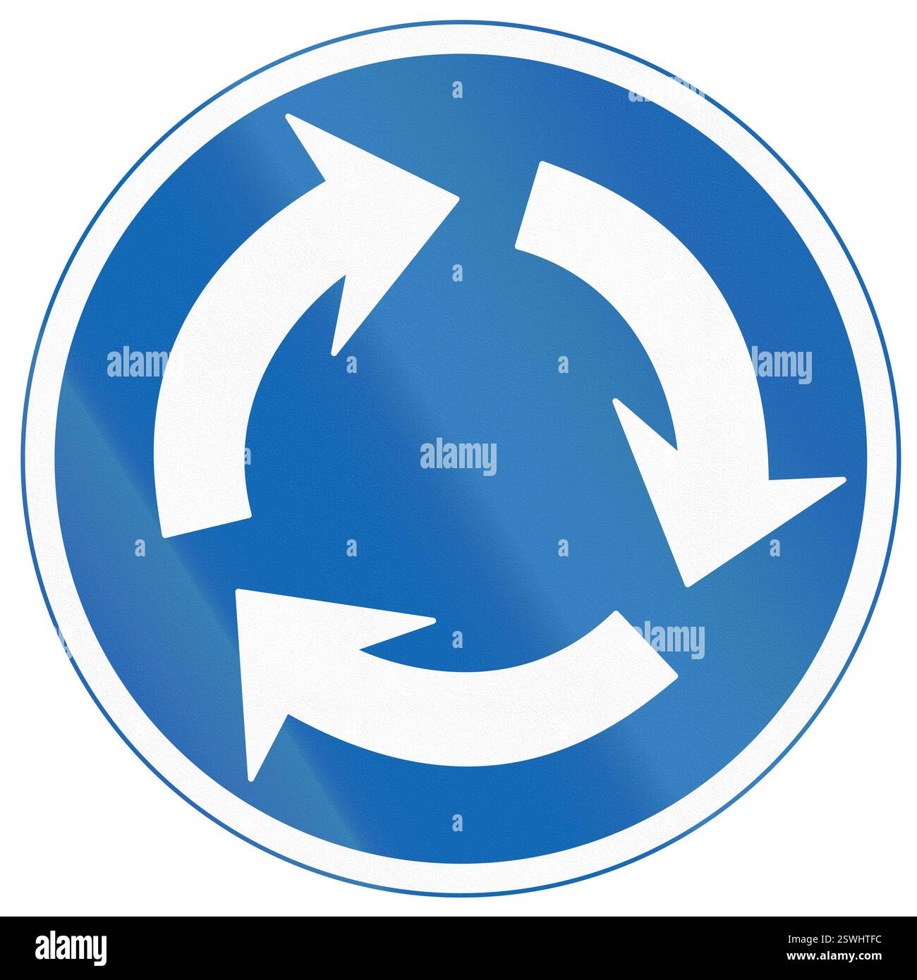 Road sign in Japan - Roundabout symbol Stock Photo - Alamy