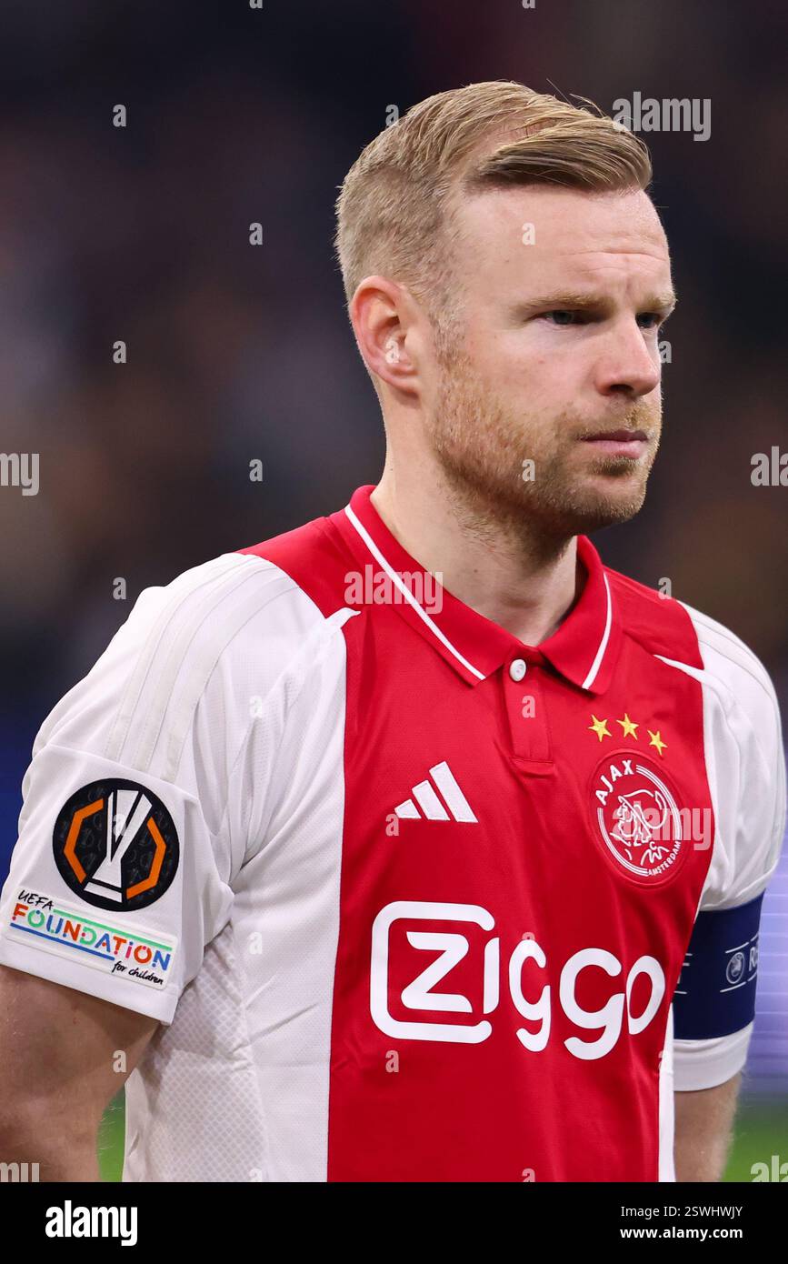 AMSTERDAM, 20-02-2025, JohanCruijff Arena, season 2024/2025, Europa League football, match ...