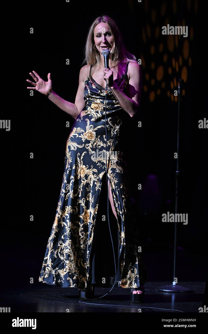 Fort Lauderdale, FL, USA. 20th Feb, 2025. Nikki Glaser performs during ...