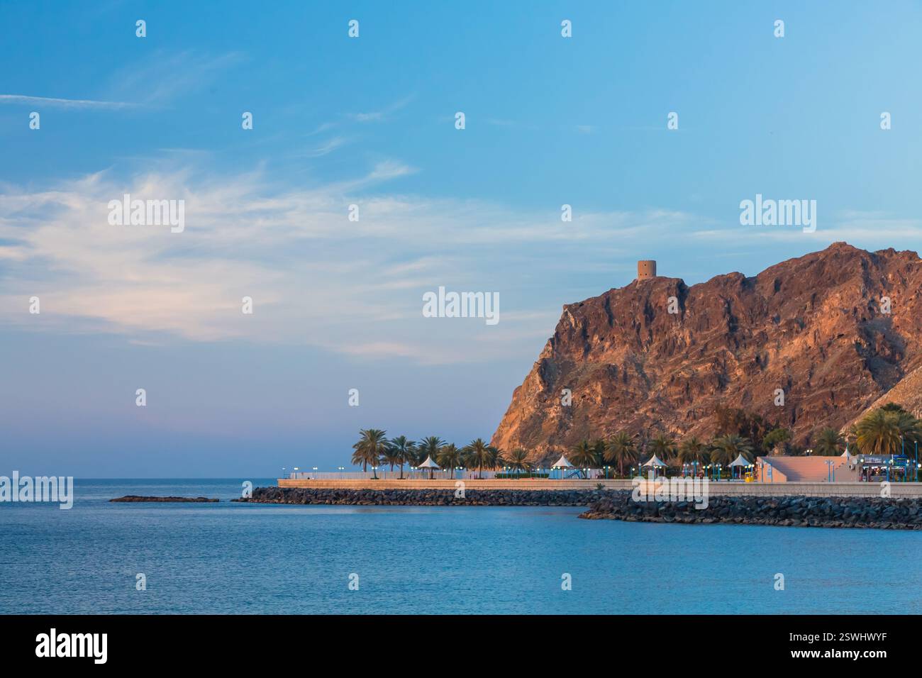 Muscat oman waterfront rocky hi-res stock photography and images - Alamy
