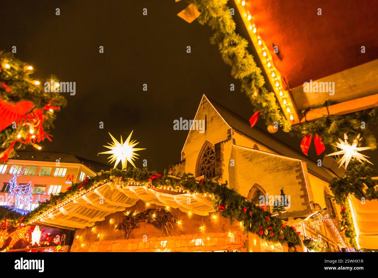 Christmas market in Basel, Switzerland Stock Photo - Alamy