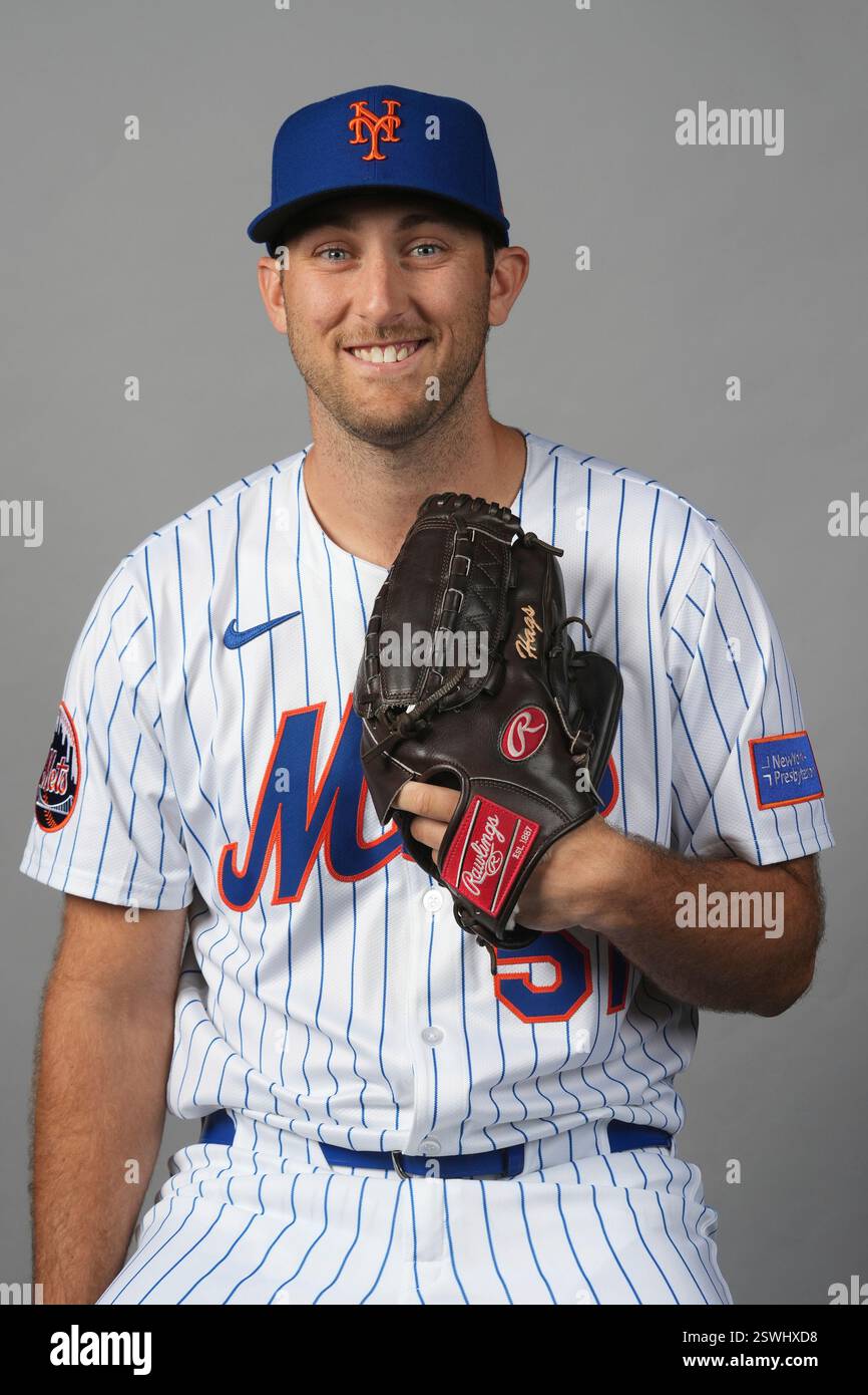 This is a 2025 photo of Justin Hagenman of the New York Mets baseball ...