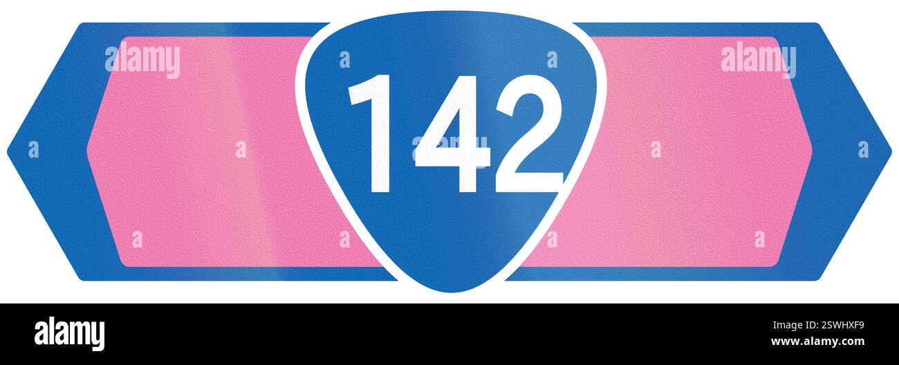 Road sign national route Cut Out Stock Images & Pictures - Alamy