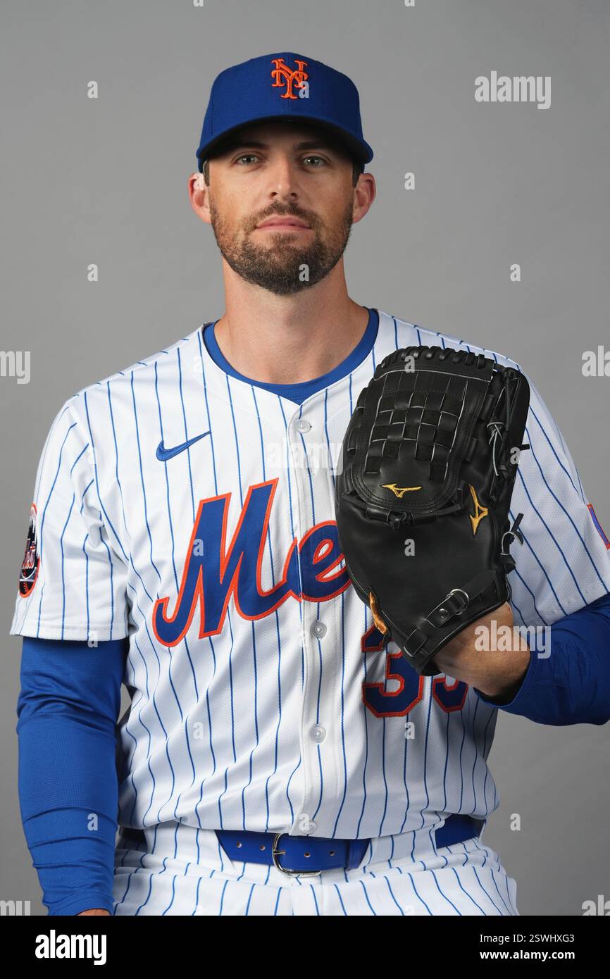 This is a 2025 photo of Clay Holmes of the New York Mets baseball team ...