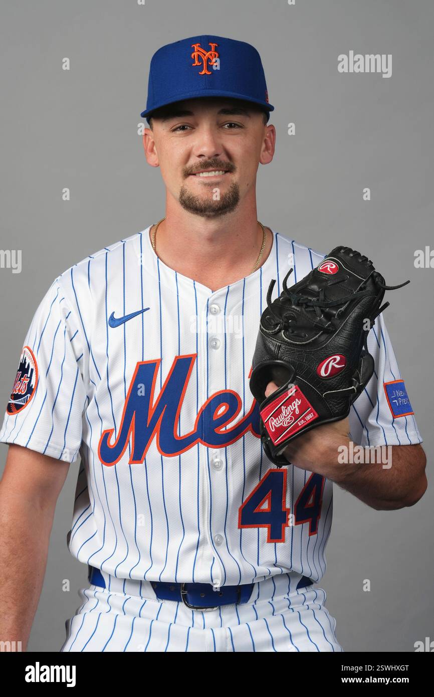 This is a 2025 photo of Austin Warren of the New York Mets baseball ...