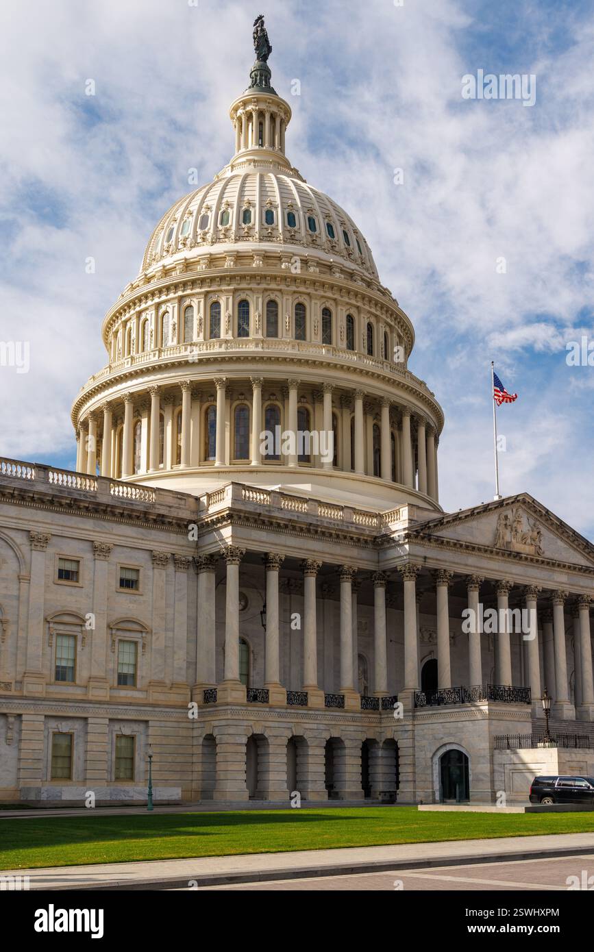 The iconic United States Capitol building, an emblem of American ...